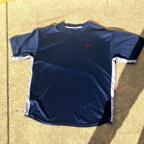 Nike | Shirts | Nike Drifit Blue Void Tshirt | Poshmark